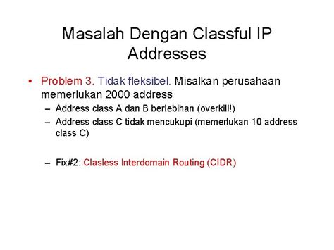 Network Layer Classful Vs Classless Addressing Cidr And