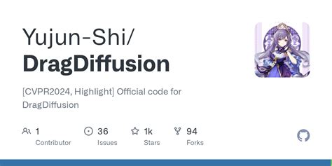 github yujun shi dragdiffusion [cvpr2024 highlight] official code