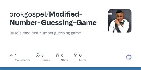 GitHub Orokgospel Modified Number Guessing Game Build A Modified