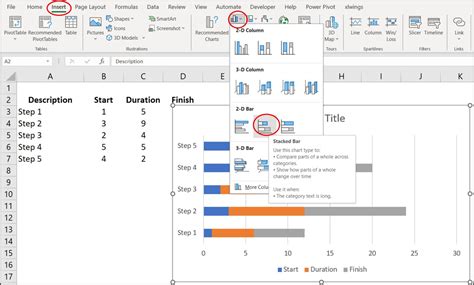 Creating Gannt Charts In Microsoft Excel