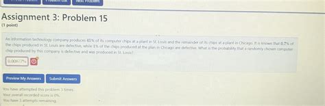 Solved Assignment 3 Problem 151 ﻿pointan Information