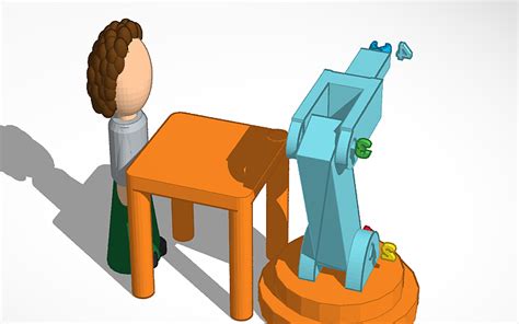 3d design brazo robotico tinkercad