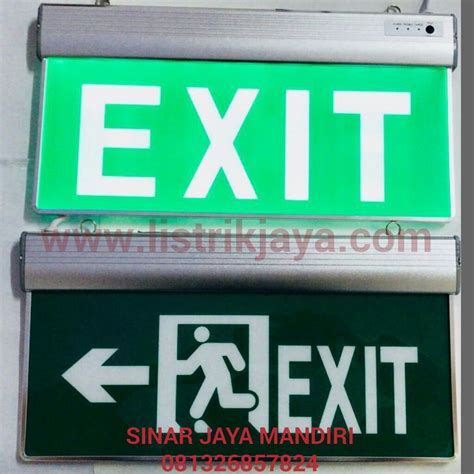 Jual Lampu Emergency Exit Sinar Jaya Mandiri Kenari Mas