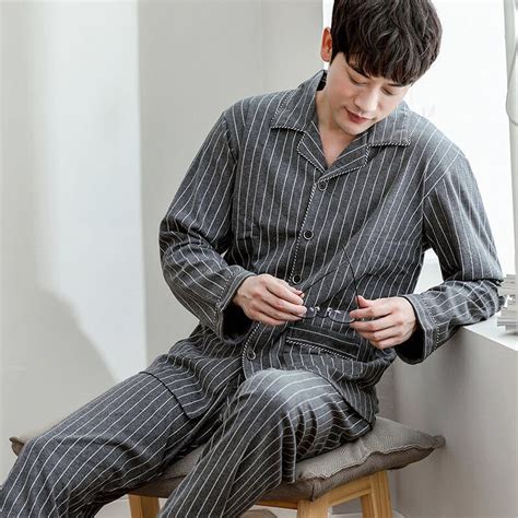 Katoen Pijama Voor Mannen 2 Stuks Lounge Nachtkled Vicedeal