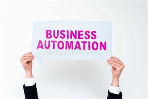 Writing Displaying Text Business Automation Concept Meaning For Digital Transformation