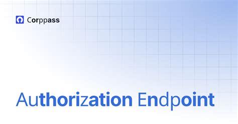 Authorization Endpoint Corppass