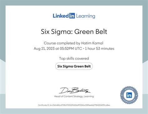 Hatim Kamal On Linkedin Certificate Of Completion