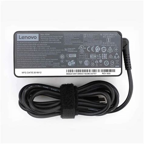 Lenovo Original W V A Slim Tip Rectangular Pin Laptop Adapter Charger For Ideapad At