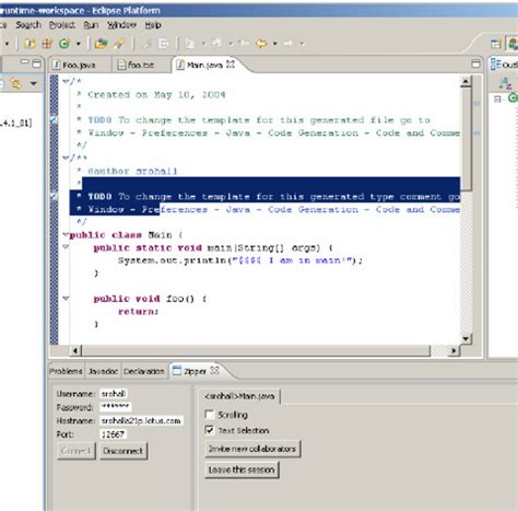 A Zipper Enabled Java Editor In Eclipse Download Scientific Diagram