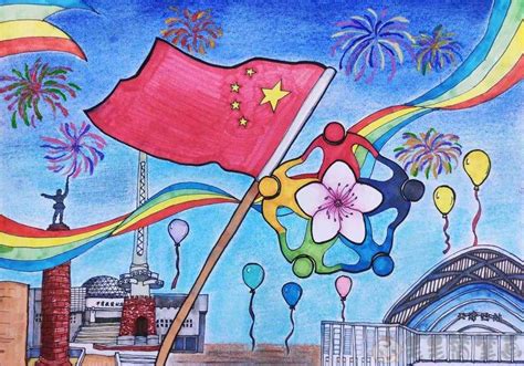 金砖五国国旗儿童画儿童画画大全绘画儿童画线描画第6页大山谷图库