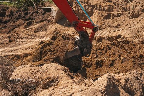 Excavator Digging