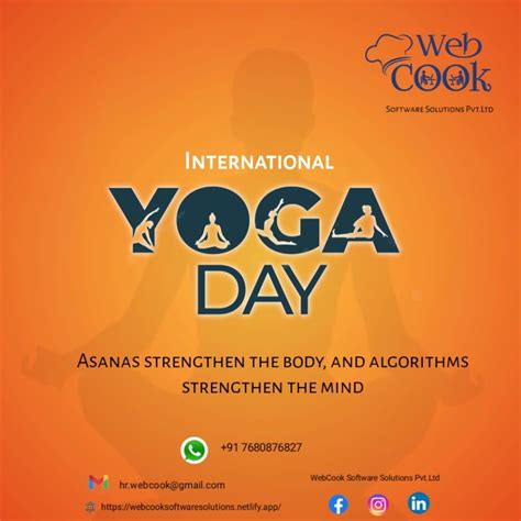 Webcook Software Solutions Pvtltd On Linkedin Internationalyogaday