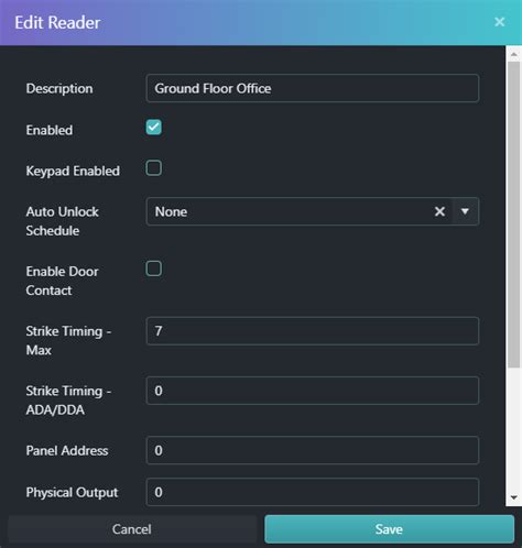 reader settings