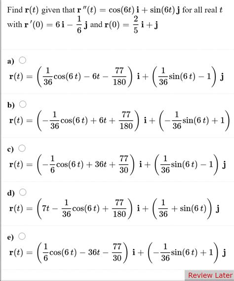 Solved Find R T Given That R T With R I Aj Chegg Com
