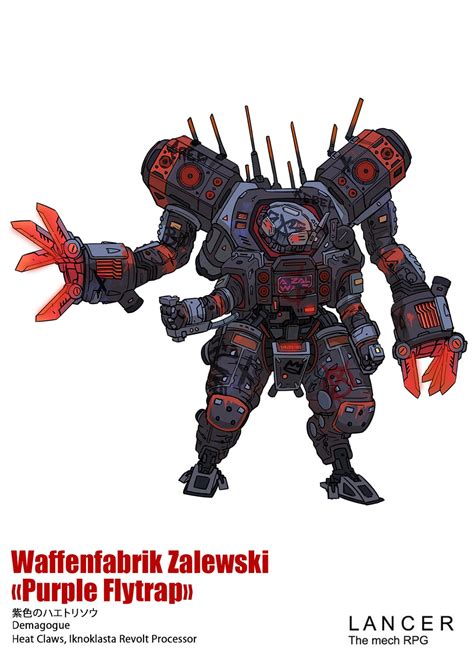 One Of My Custom Lancer Mech Commissions I Did For Somoene Balor