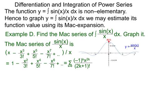 32 Approximation Differentiation And Integration Of Power Series X Pptx