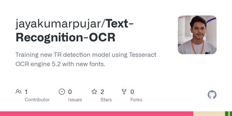 GitHub Jayakumarpujar Text Recognition OCR Training New TR Detection Model Using Tesseract
