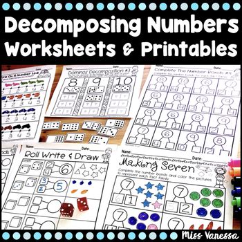 Composing And Decomposing Numbers To Worksheets TPT