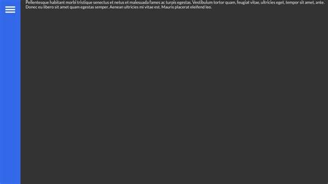 Pure Css Off Canvas Navigation