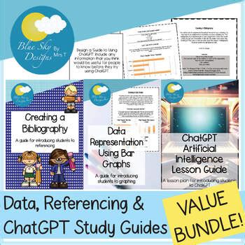 Data Referencing And ChatGPT Study Guides VALUE BUNDLE TPT