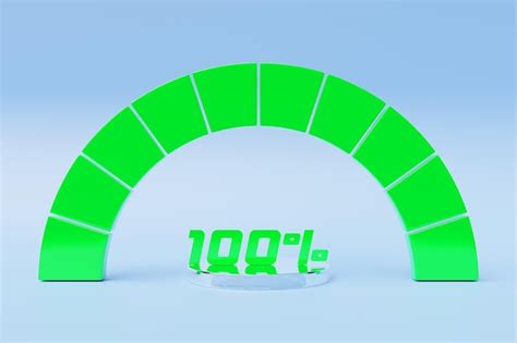 3d 일러스트레이션 라운드 컨트롤 패널 아이콘 스피도미터의 정상적인 위험 개념 신용 등급 프리미엄 사진