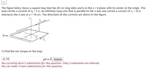 Solved The Figure Below Shows A Square Loop That Has 20 Cm Chegg Com