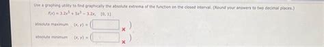 Solved Use A Graphing Utility To Find Graphically The