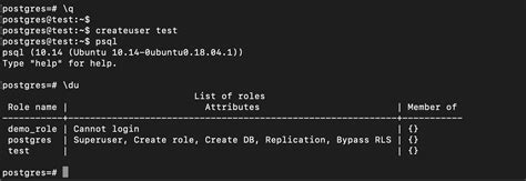 how to use roles and manage permissions in postgresql cloudsigma
