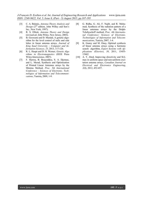 Design Of Non Uniform Linear Antenna Arrays Using Dolph Chebyshev And