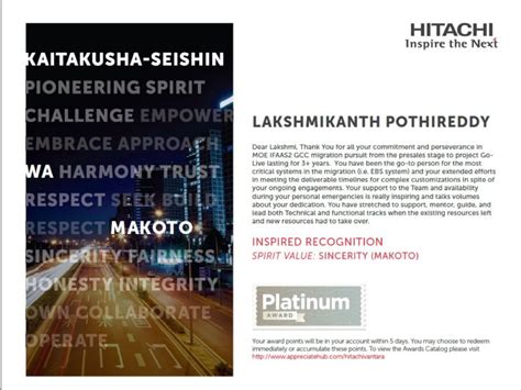 lakshmikanth reddy on linkedin received one more award in this year 🥳🥳