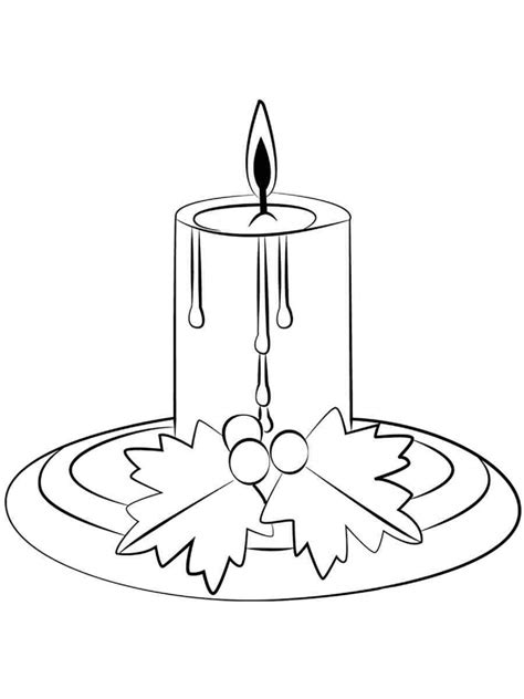 Candle Free Design Coloring Page Download Print Or Color Online For Free