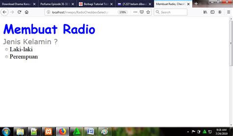 Cara Membuat Radio Checkbox Dan Select Dengan Html Inwepo