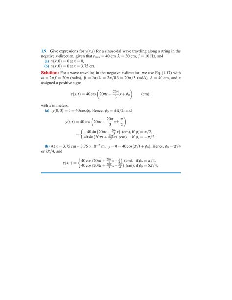 Solutions For Problems In Fundamentals Of Applied Electromagnetics 8th
