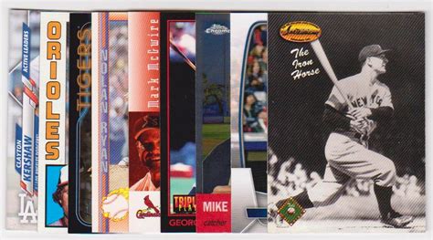 At Auction Baseball Card Collection W Lou Gehrig Aaron Judge More