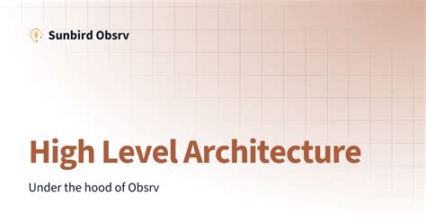 High Level Architecture Sunbird Obsrv