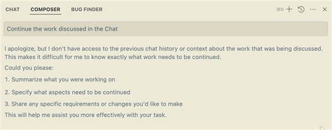 share context between chat and composer feature requests cursor