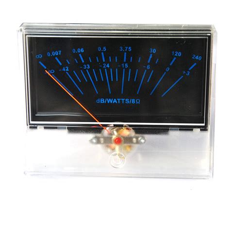2pc p 97 vu meter audio volume unit indicator peak amp db table panel