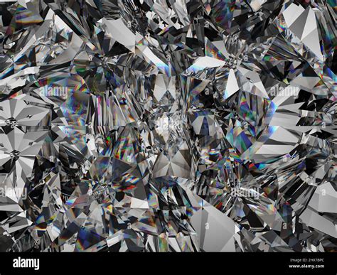 Gemstone Diamond Or Shiny Glass Triangular Texture Kaleidoscope