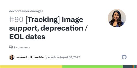 Tracking Image Support Deprecation Eol Dates · Issue 90