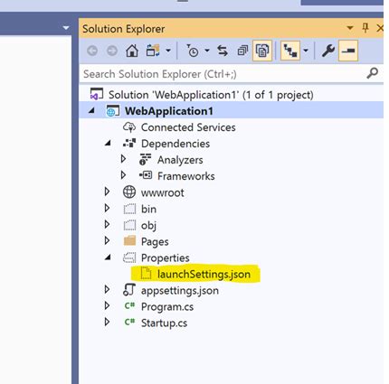 Launchsettings Json Should Be Editable In VS Issue 12841 Dotnet