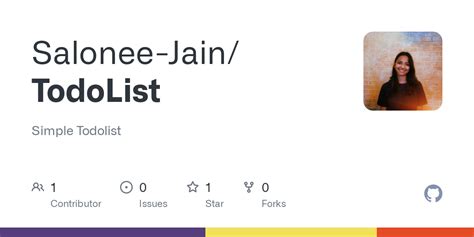 Github Salonee Jaintodolist Simple Todolist