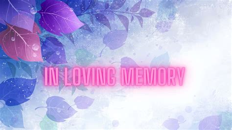 Download Purple And Pink Leaves In Loving Memory Background