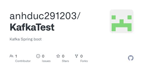 GitHub Anhduc KafkaTest Kafka Spring Boot