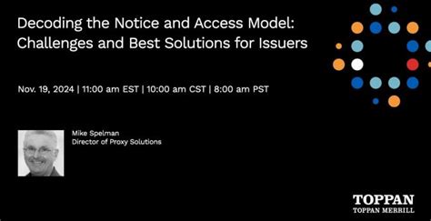Webinar Replay Decoding The Notice And Access Model Challenges And