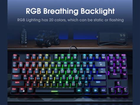 คีย์บอร์ดเกมมิ่ง Onikuma รุ่น Haru Lite Mini Rgb สีดำ Blue Switch