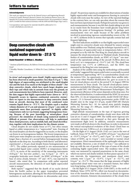 Pdf Deep Convective Clouds With Sustained Supercooled Liquid Water Down To 375 °c