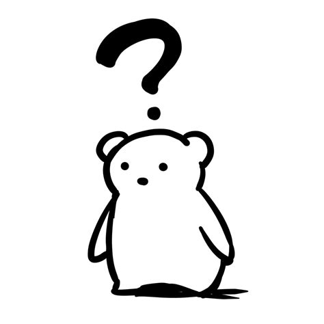 手書きはてなとクマのアイコン｜イラスト・フリー素材なら「シンテリ」