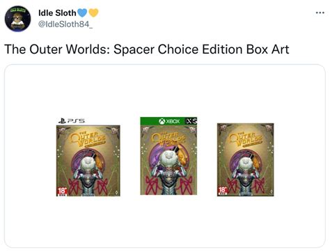 The Outer Worlds Spacers Choice Edition Rated By Esrb Cover Art Revealed