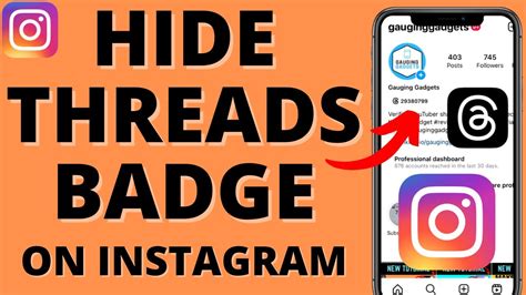 How To Remove Threads Badge On Instagram Profile Hide Threads Icon