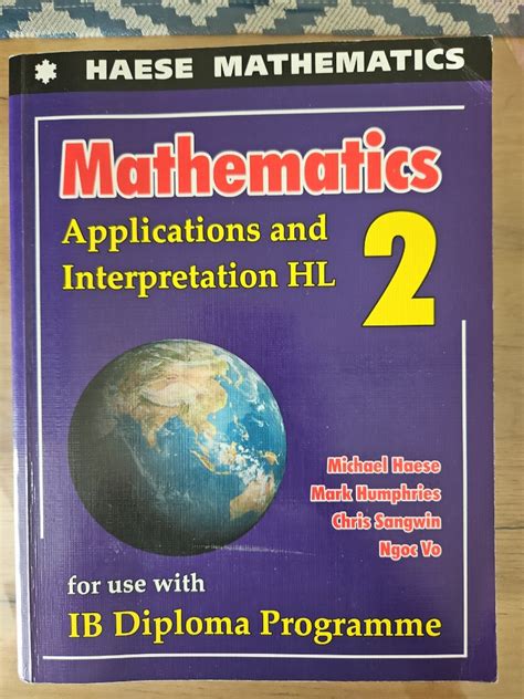 mathematics applications and interpretation hl 2 haese mathematics ib